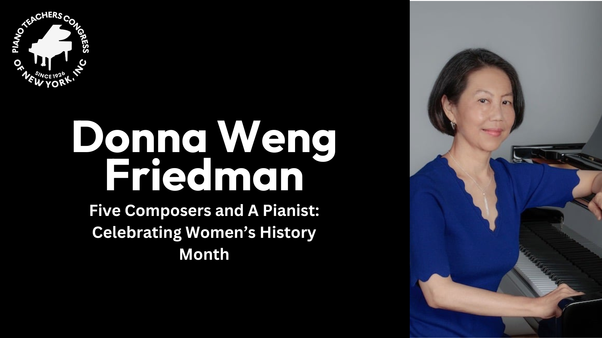 Five Composers and A Pianist: Celebrating Women’s History Month ...